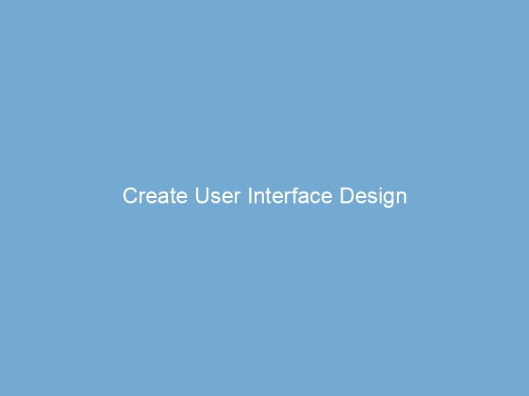 Create User Interface Design - Live Ajans